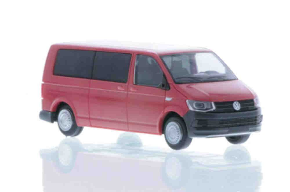 Rietze 11613 VW T6 LR B. FD, rood